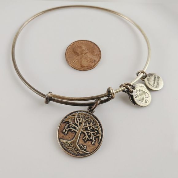 Alex and Ani | Jewelry | Alex Andani Rafaelian Gold Tree Of Life Bracelet | Poshmark